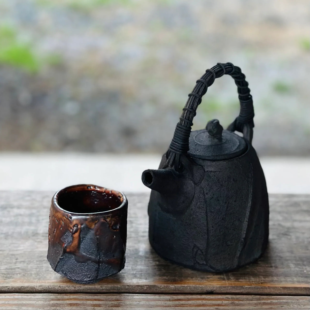 YUNOMI AND TEAPOT – Akira Satake Ceramics